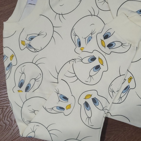 Warner Bros. | Tops | Looney Tunes Tweety Bird Crop Sweatshirt 583 ...